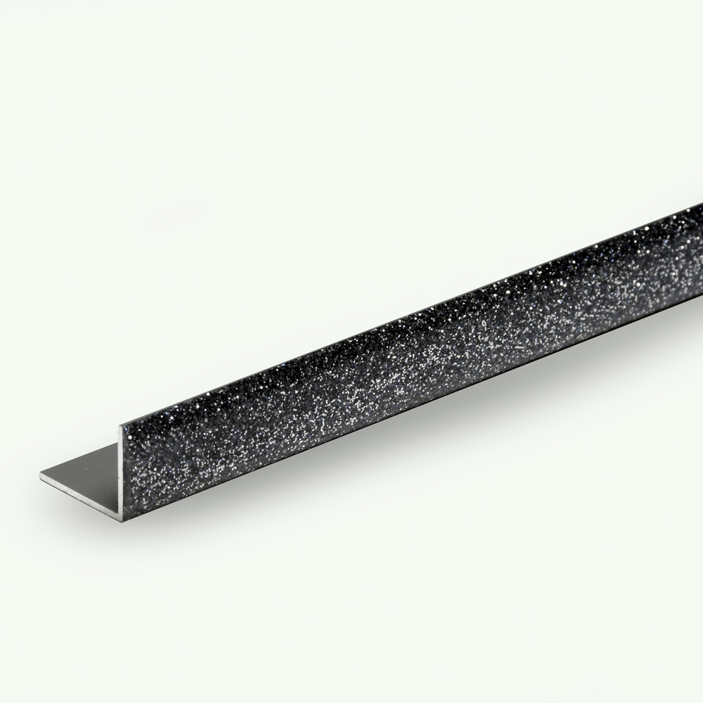 12MM GREY GLITTER L SHAPE TILE EDGE